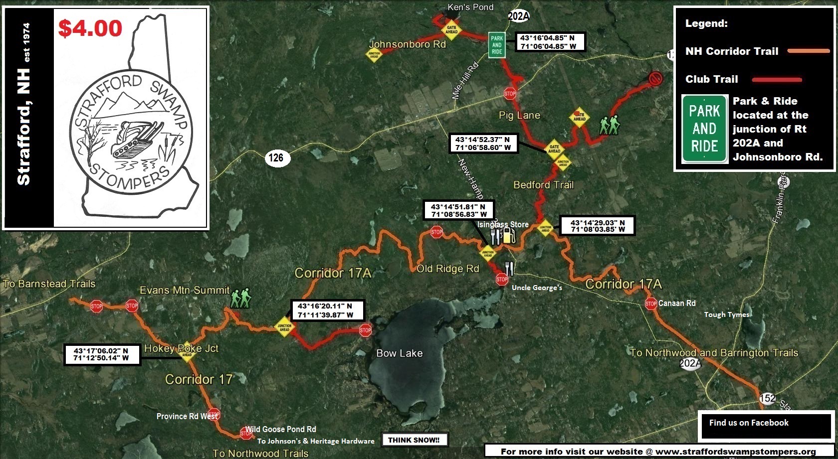 Trail Map - Strafford Swamp Stompers
